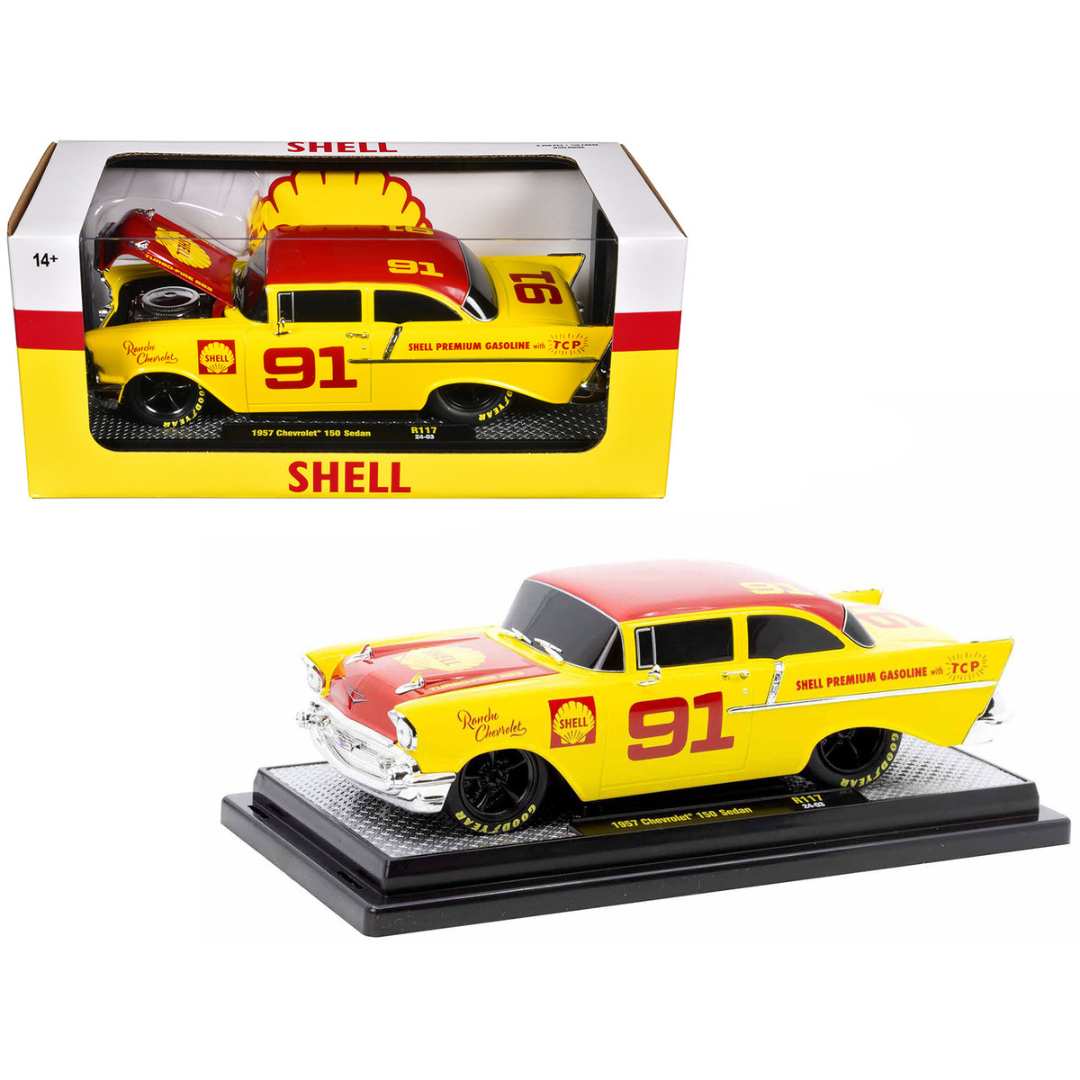 1957 Chevy 150 Sedan #91 Shell Oil Diecast | ClassicAutoStoreOnline