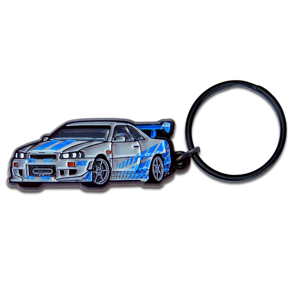 F&F GT-R R34 Key Chain Lapel Pin | Classic Auto Store Online