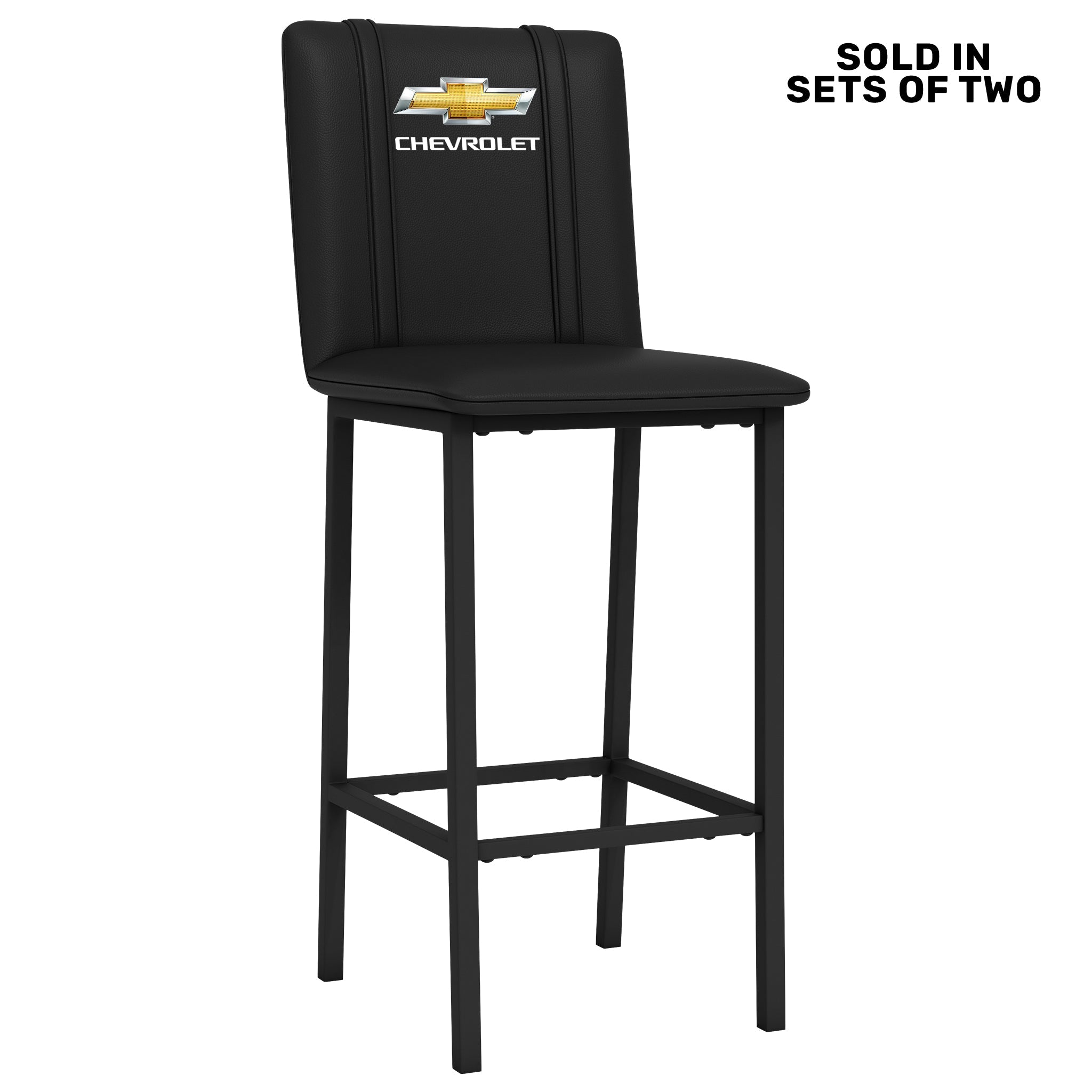 Bar Stool 500 with Chevrolet Primary Logo Set of 2 | Classic Auto Store ...