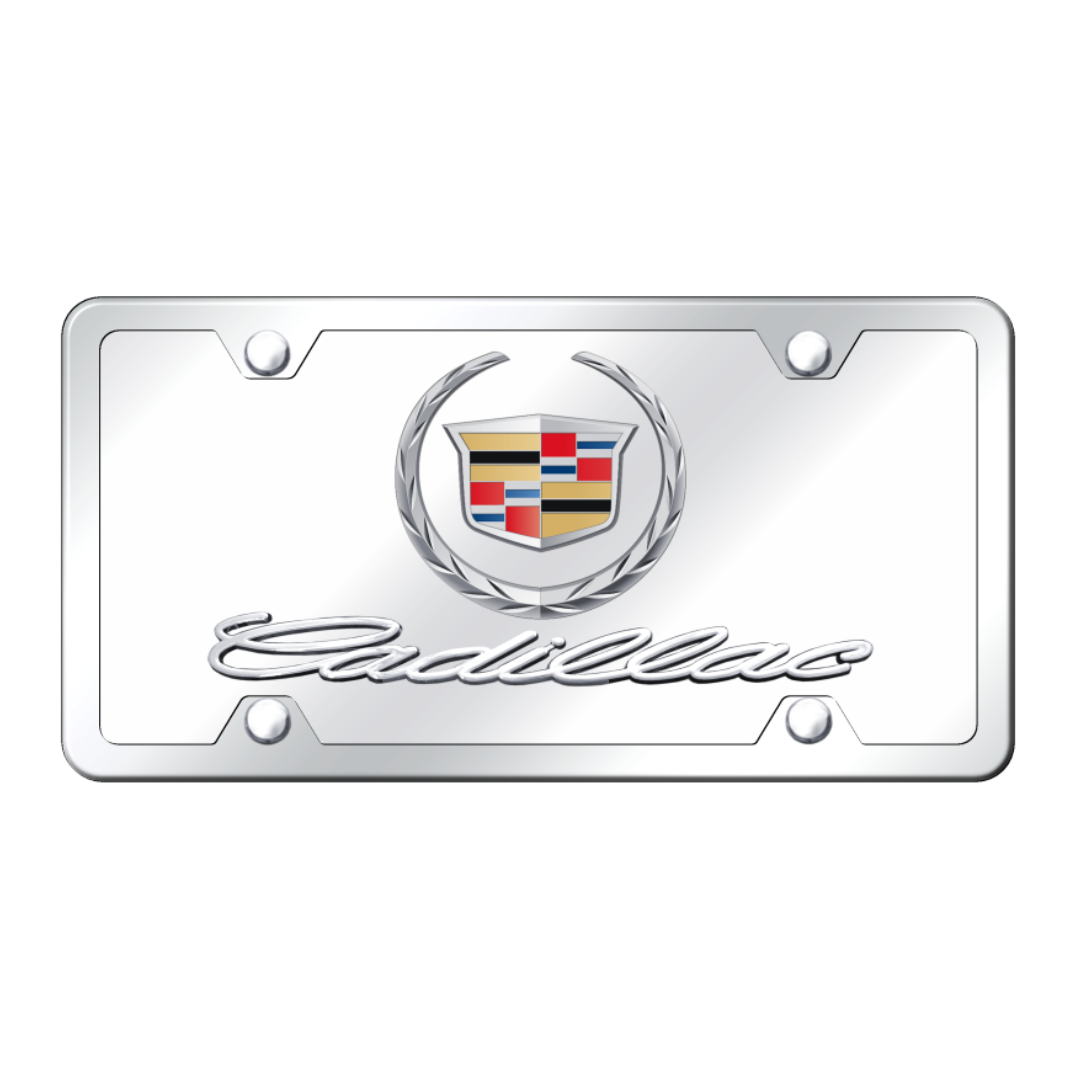 Dual Cadillac Logo License Plate Kit | Classic Auto Store Online