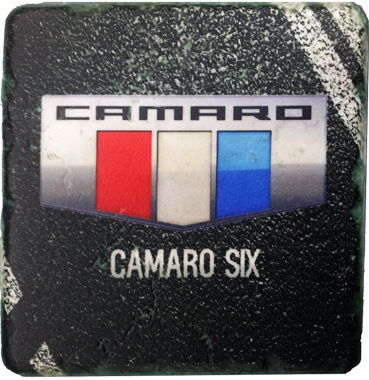 Camaro Six Road Stone Coaster | Classic Auto Store Online