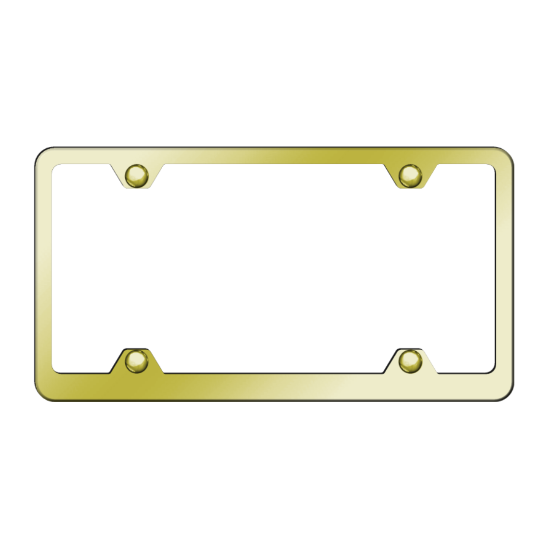 Blank Steel Wide Body Frame - Gold | Classic Auto Store Online