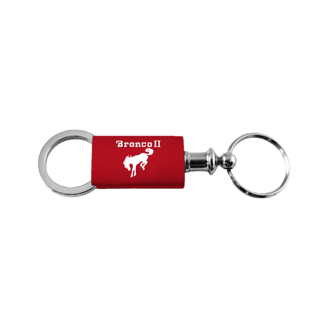 Bronco II Anodized Aluminum Valet Key Fob in Red | Classic Auto Store ...