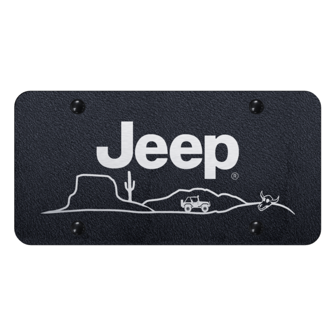 Jeep Desert License Plate Rugged Black | Classic Auto Store Online