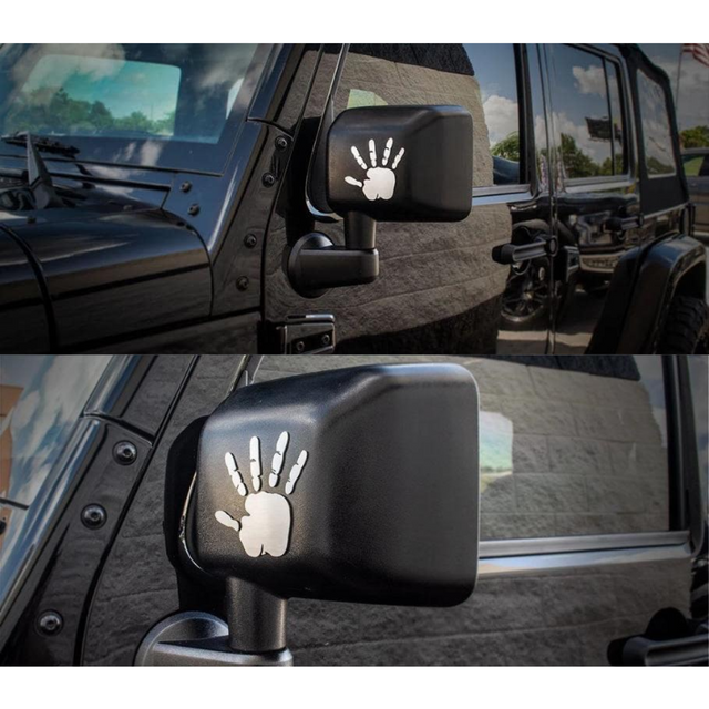 Jeep Wrangler - Wave Hand Emblems | Stainless Steel, Choose Finish ...
