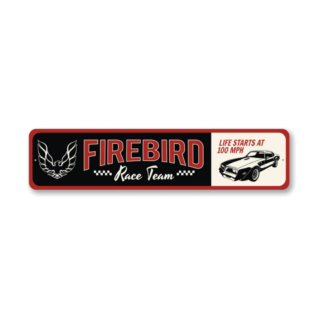 Pontiac Firebird Race Team Sign | Classic Auto Store Online
