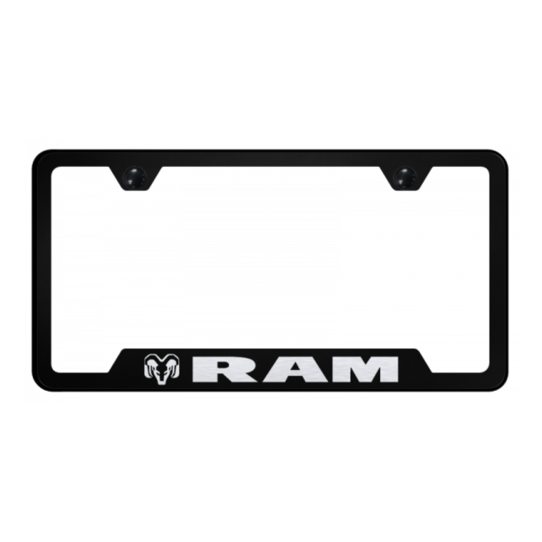 Ram Cut-Out Frame - Laser Etched Black | Classic Auto Store Online