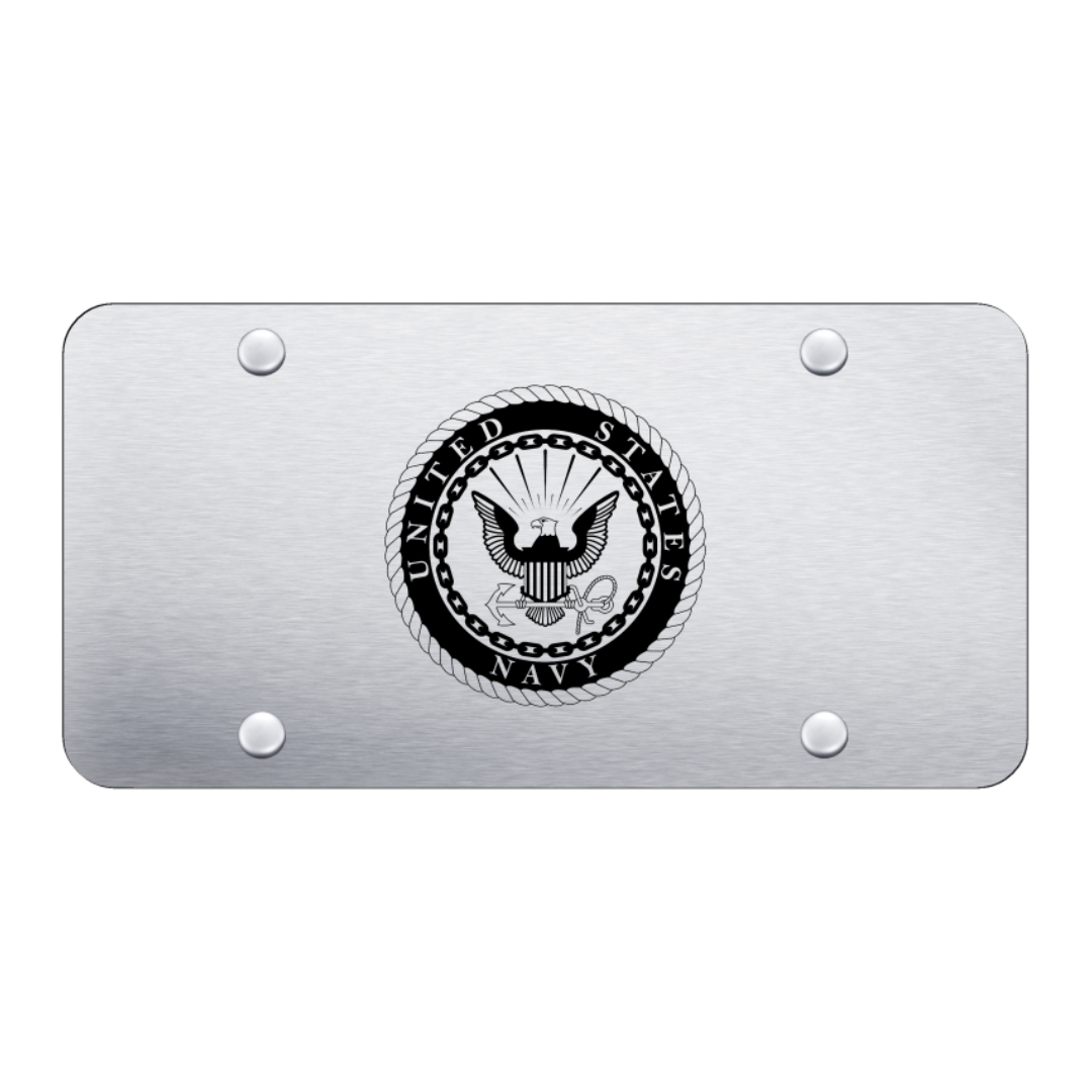 U.S. Navy License Plate - Laser Brushed | Classic Auto Store Online