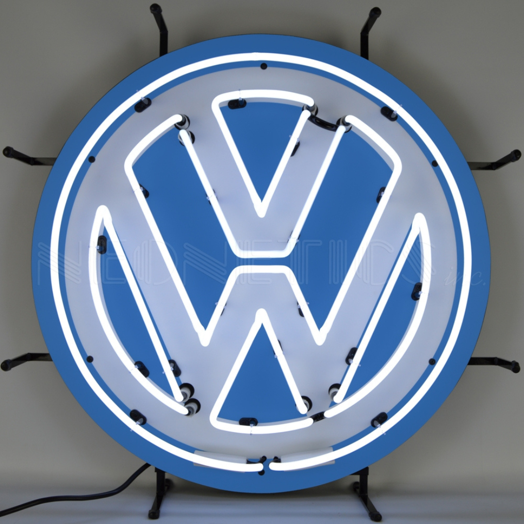VOLKSWAGEN VW ROUND NEON SIGN | Classic Auto Store Online