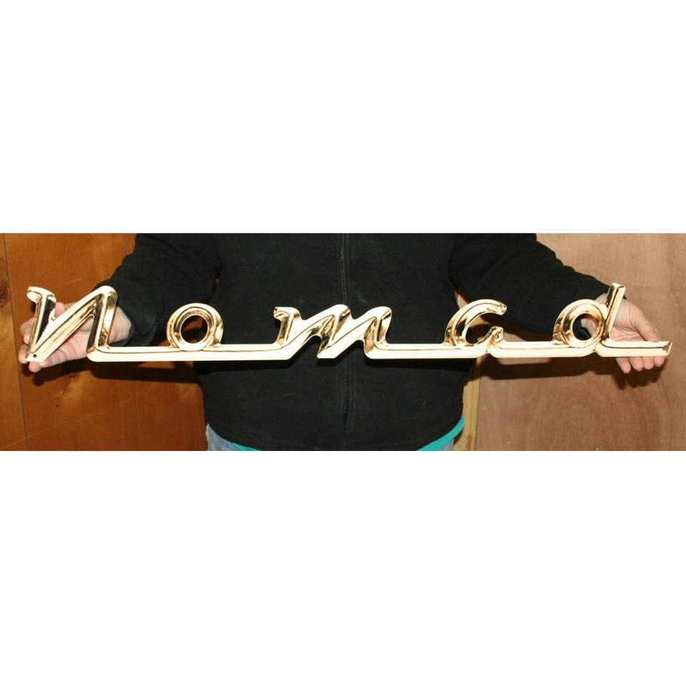 1957 Chevy Nomad Script Emblem Steel Sign | Classic Auto Store Online