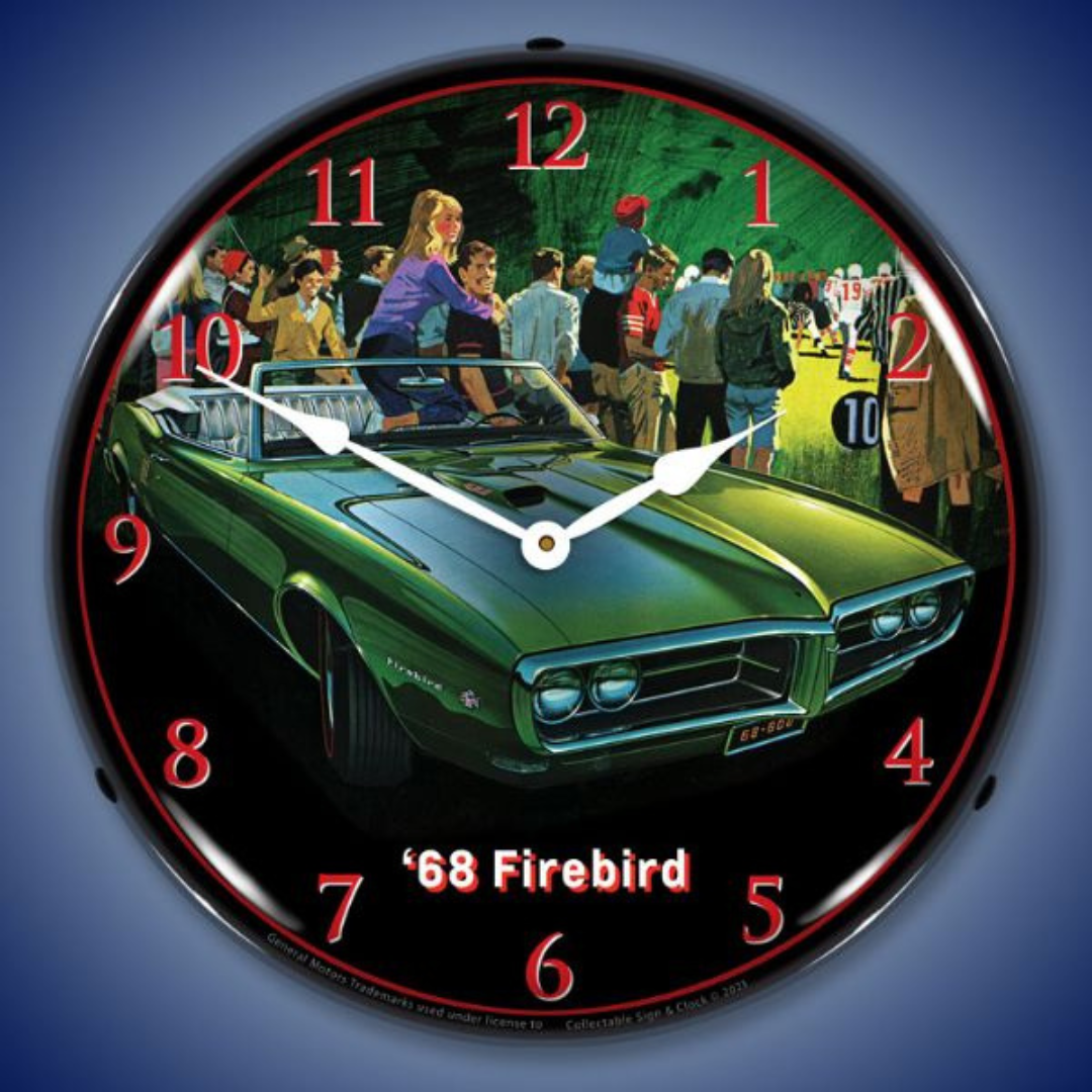 1968 Pontiac Firebird Lighted Clock | Classic Auto Store Online