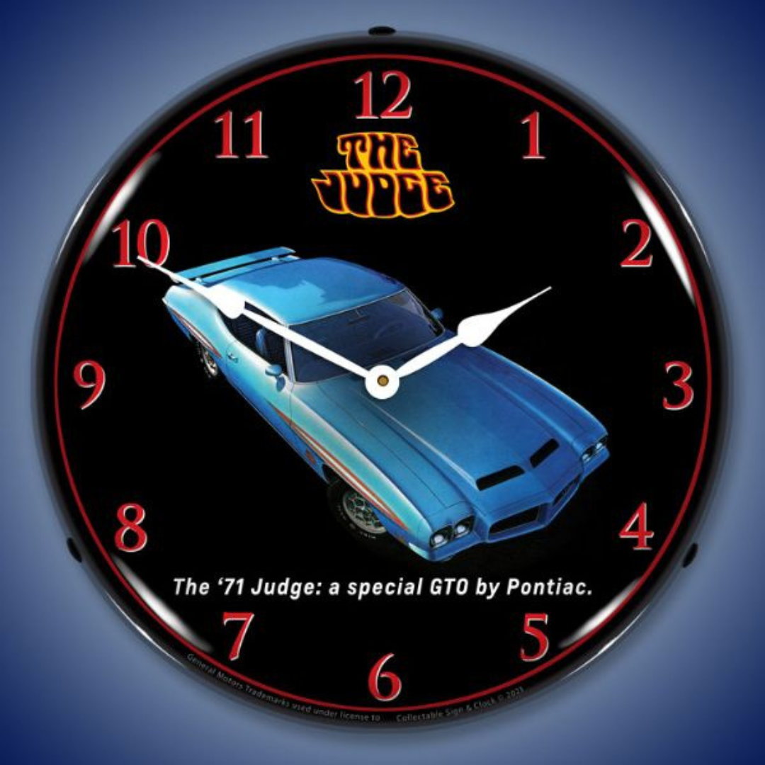 1971 Pontiac GTO Judge Lighted Clock | Classic Auto Store Online