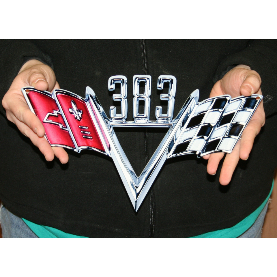 Chevy 383 Small Block Emblem Steel Sign | Classic Auto Store Online
