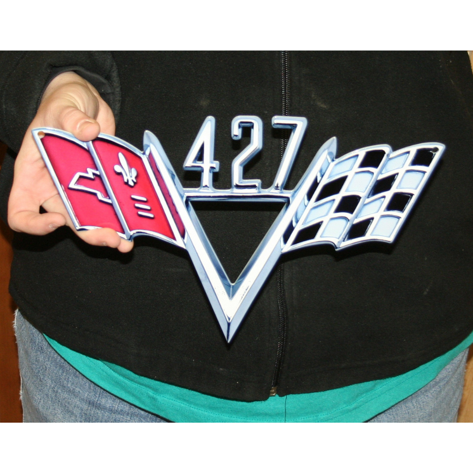Chevy 427 Big Block Emblem Steel Sign | Classic Auto Store Online