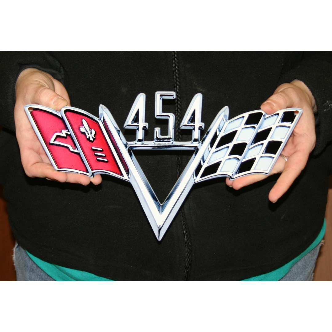 Chevy 454 Big Block Emblem Steel Sign | Classic Auto Store Online
