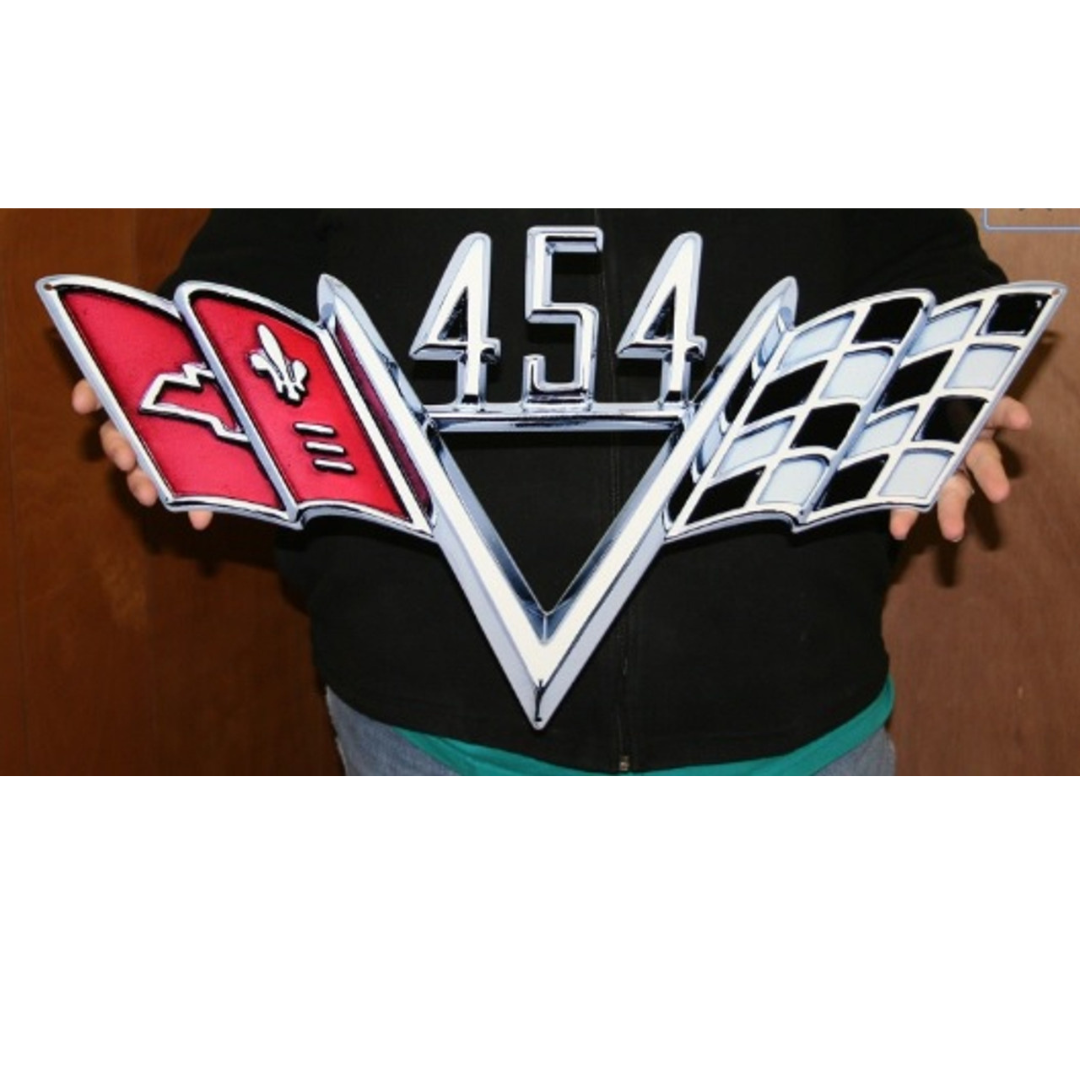 Chevy 454 Big Block Emblem Steel Sign | Classic Auto Store Online