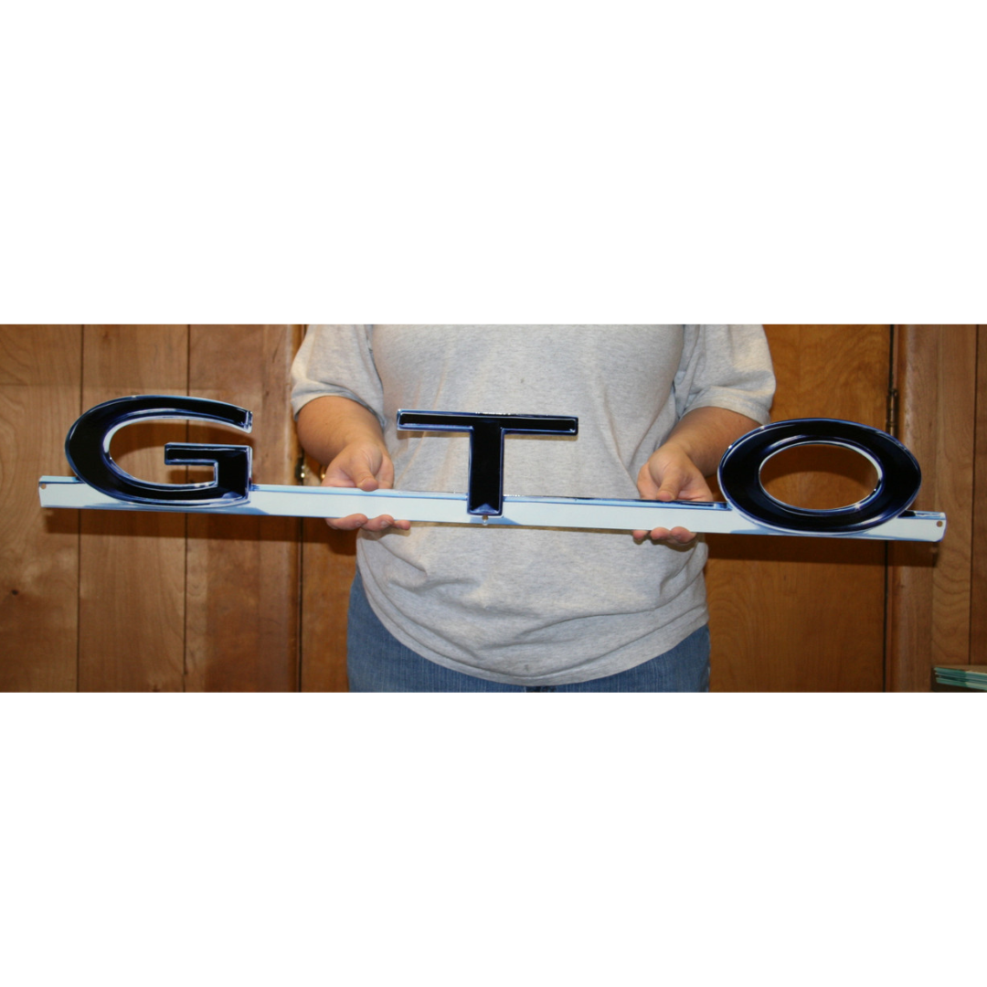 Vintage Pontiac GTO Emblem Steel Sign | Classic Auto Store Online